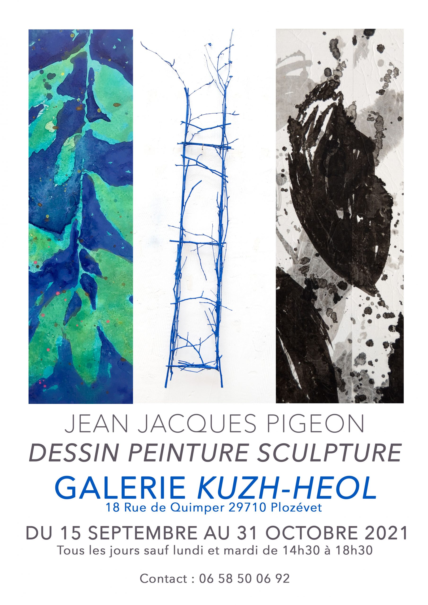 Dessin peinture sculpture Galerie Kuzh-Heol - jjpigeon